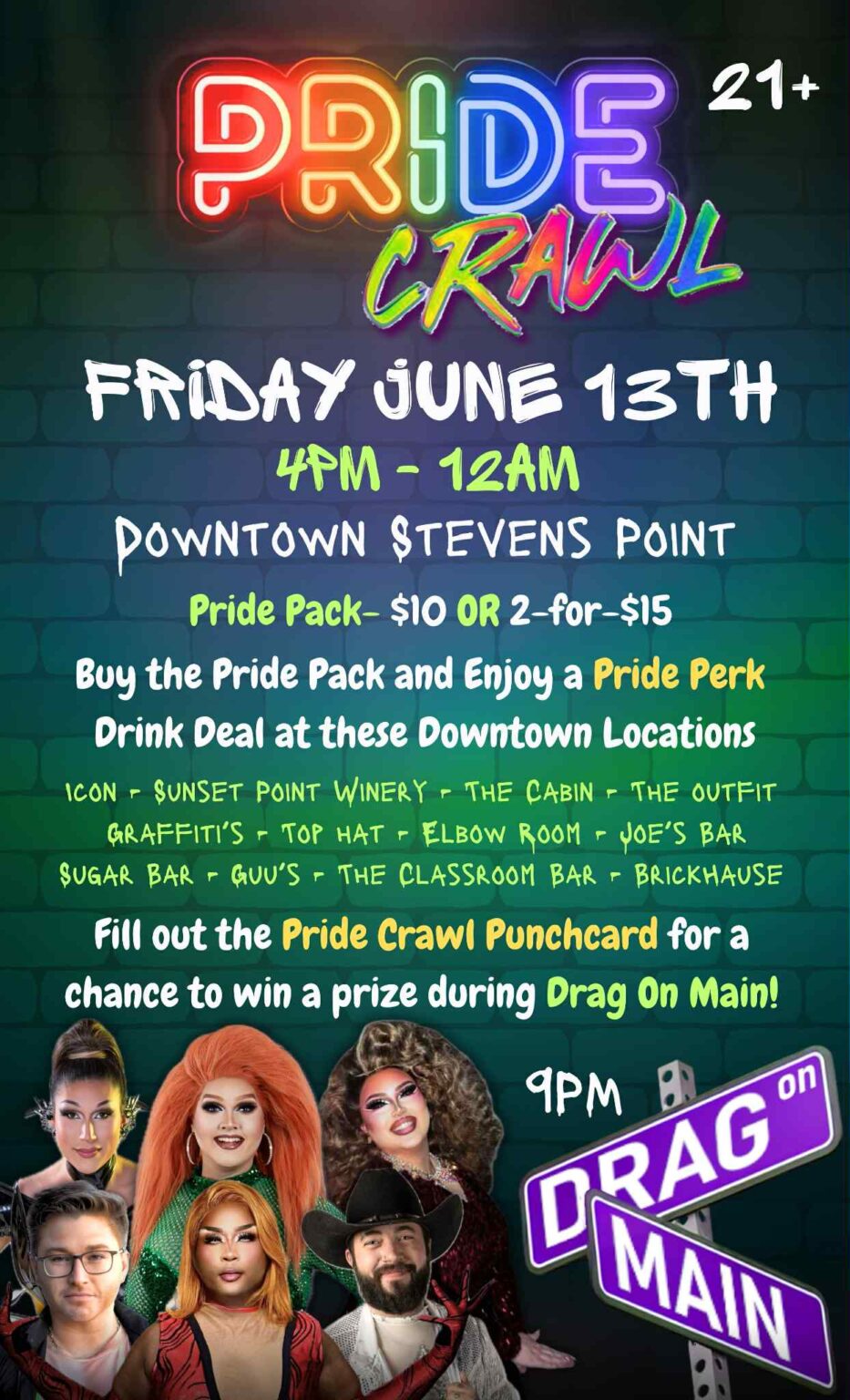 Pride Crawl – Stevens Point Pride